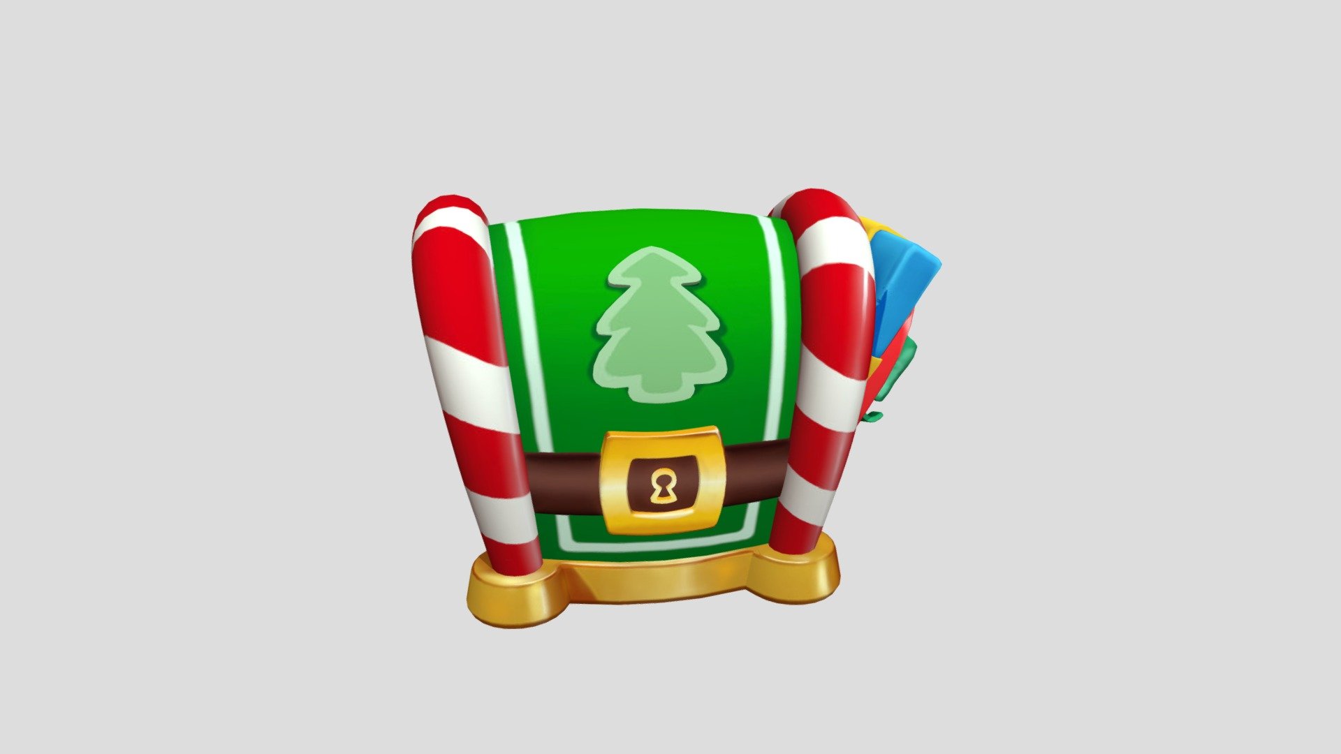 Christmas treasure chest - 3D model by michelzilca [453d402] - Sketchfab