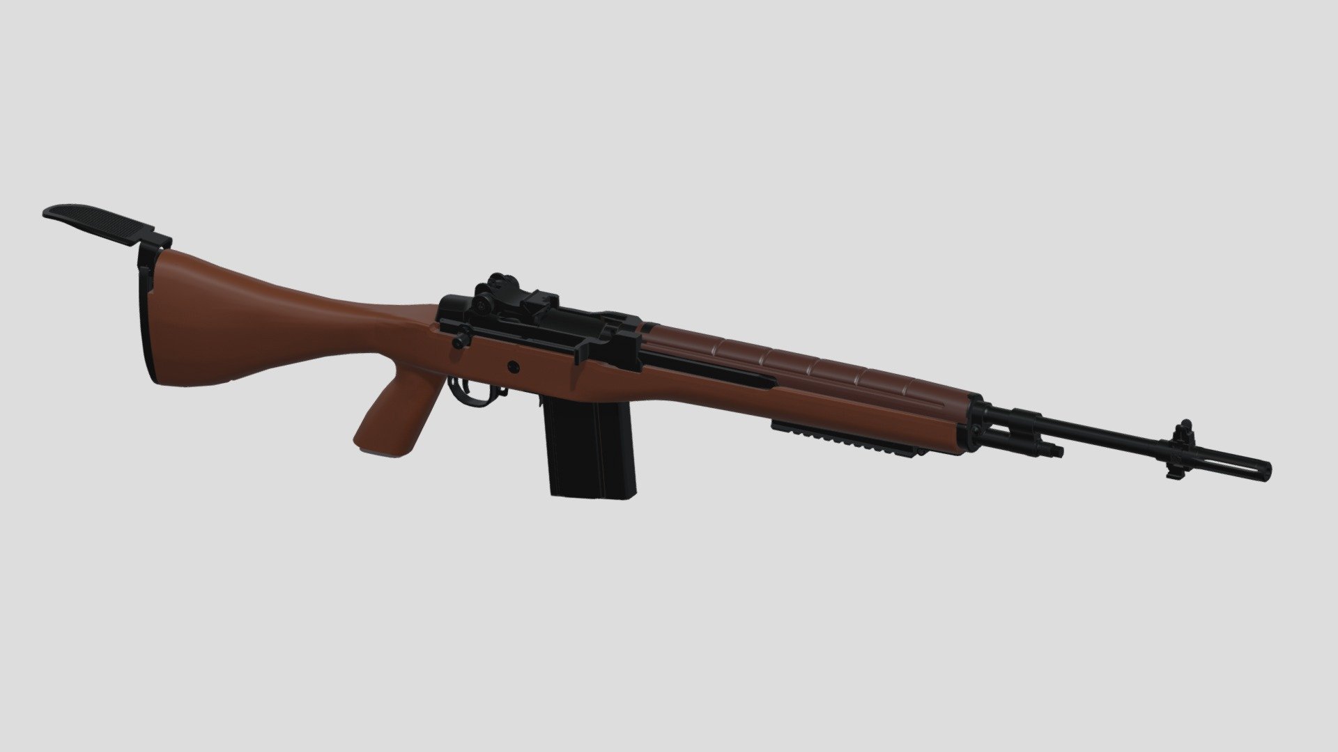 M14E2 Assault rifle - Download Free 3D model by Jeyhun1985 [453d4ed ...