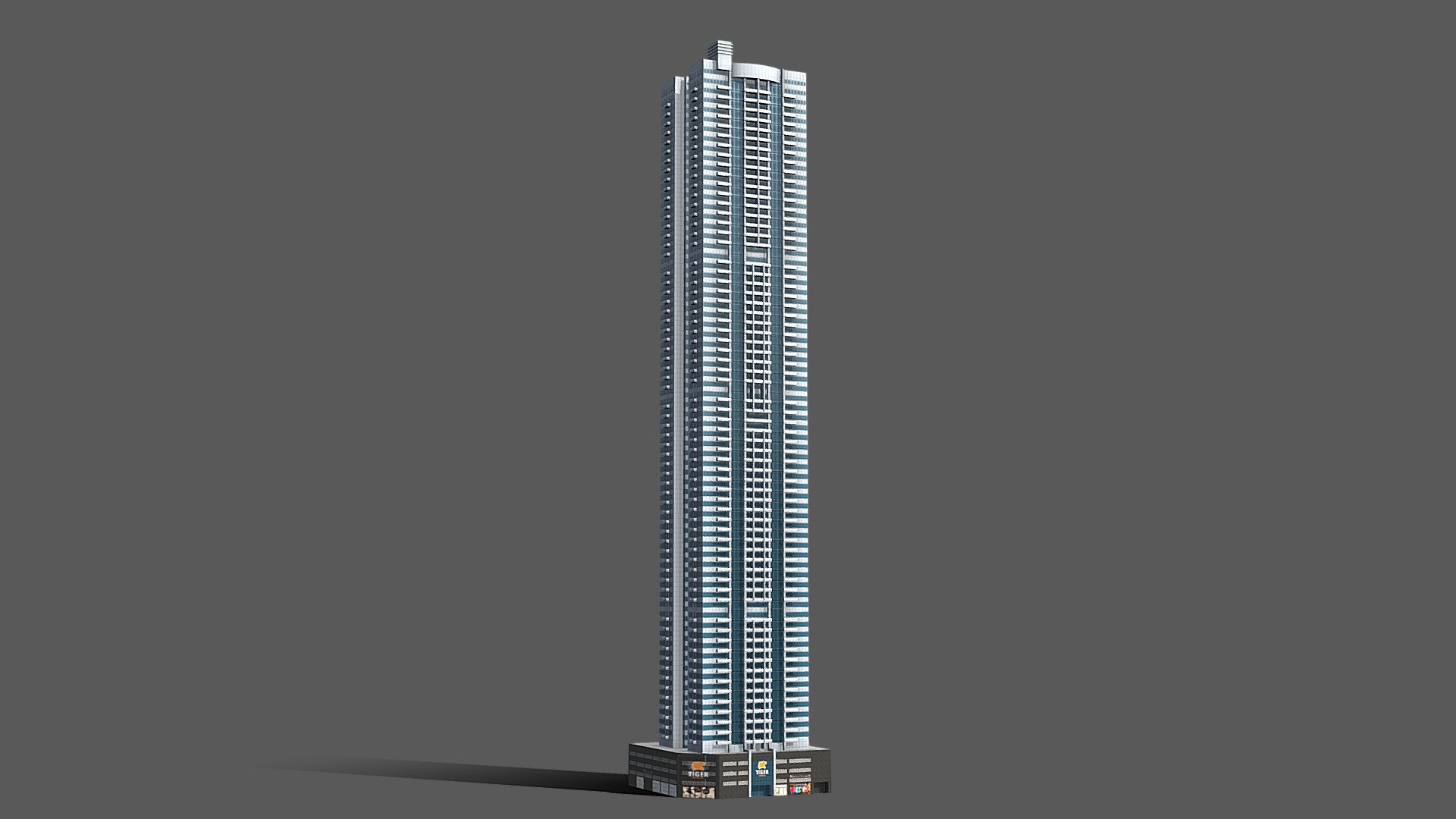 Tiger Tower - Dubai marina - Buy Royalty Free 3D model by 1Quad (@1 ...