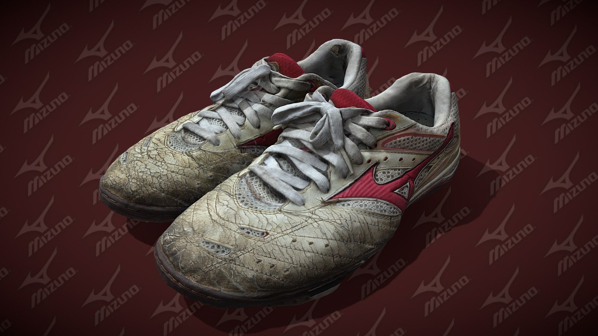 273-OJ-Mizuno Red Shoes - Buy Royalty Free 3D model by KimtueKP ...