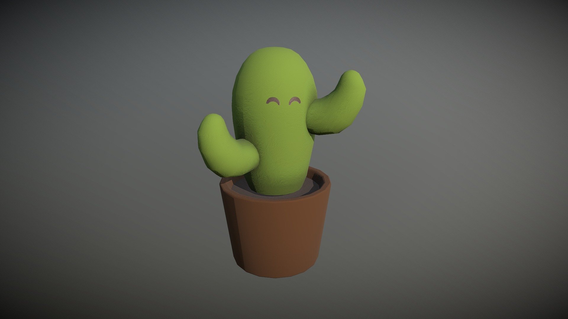 Cactus - low poly stylized PBR game asset - Buy Royalty Free 3D model ...