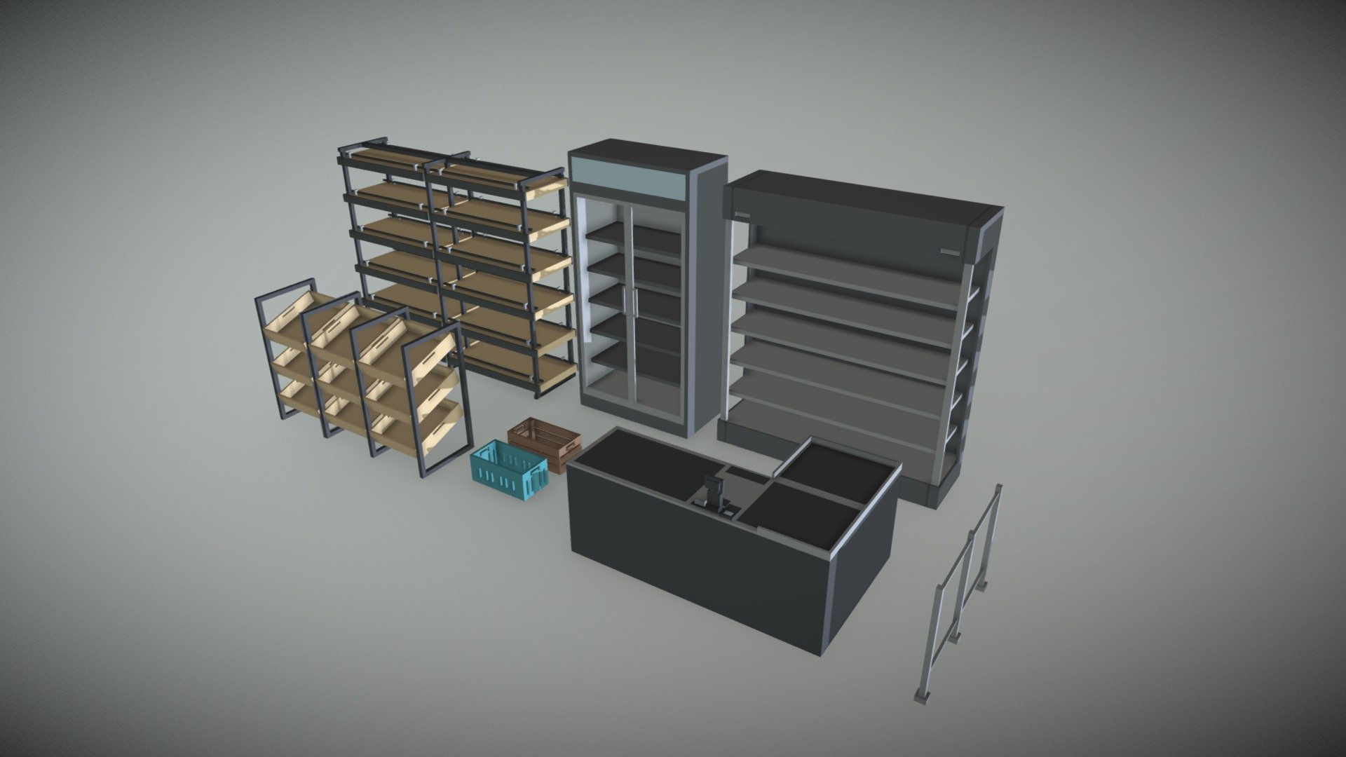 Voxel Supermarket Asset Pack - Download Free 3D model by Kıvanç Çağatay ...