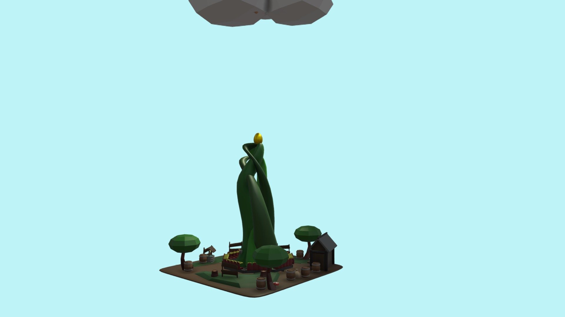 Jack and the beanstalk attraction (animation) - 3D model by rutgervanderkallen [4545302] - Sketchfab