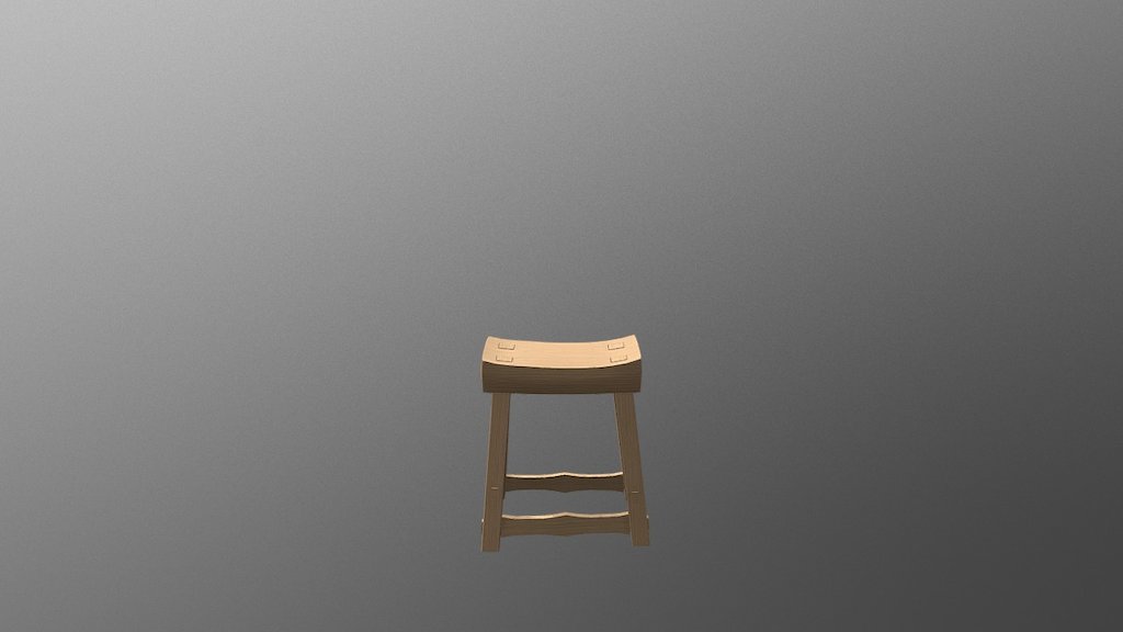 Tibetan Milking Stool - 3D model by Rjm5952 [4546024] - Sketchfab