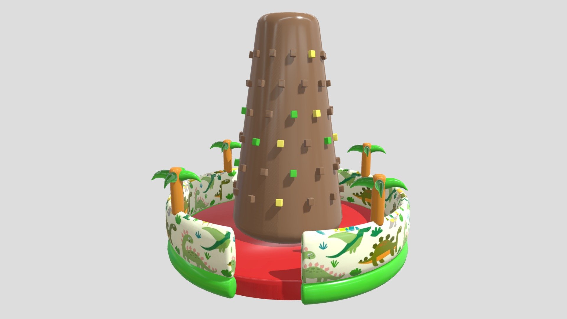 Wall Climbing Bouncy Castle Inflatable 3D Model - 3D model by NBN3D ...