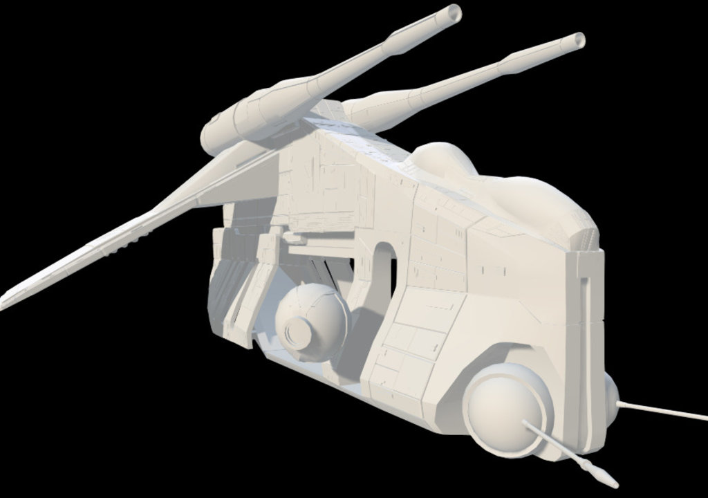 Republic Gunship - 3D model by childeric [4546dba] - Sketchfab