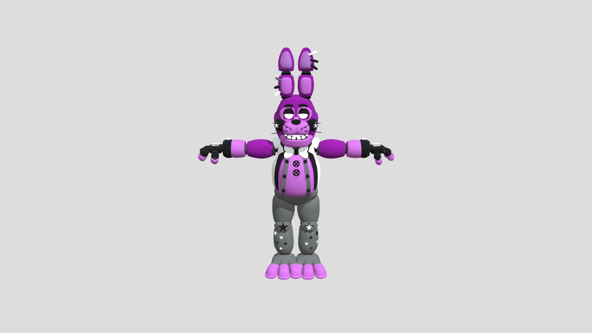 Bun-Zai's Classic Star Shadow Bonnie - Download Free 3D model by Sammy ...