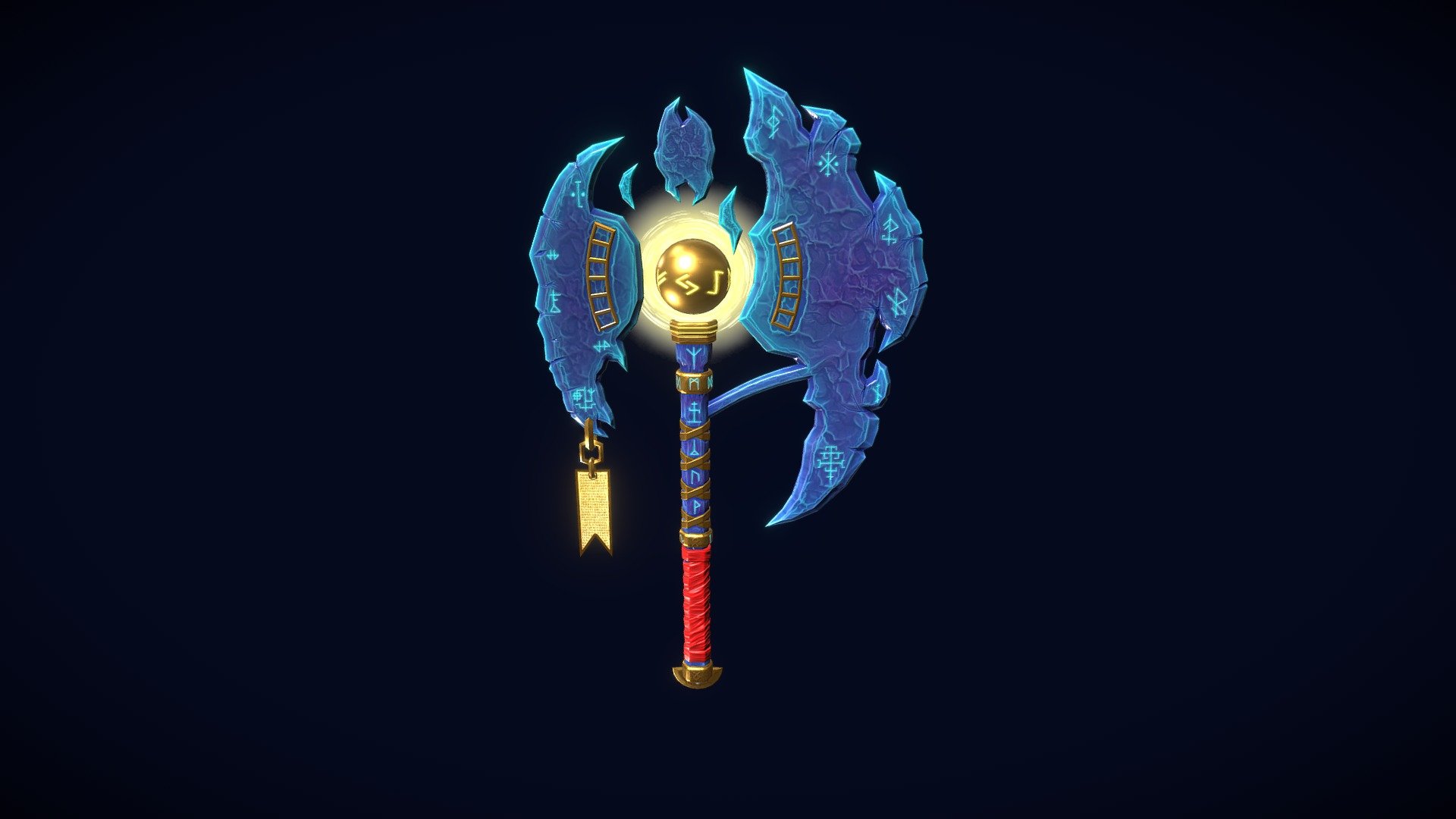 Stylized magic axe - 3D model by MaheTruffert [454a7c1] - Sketchfab