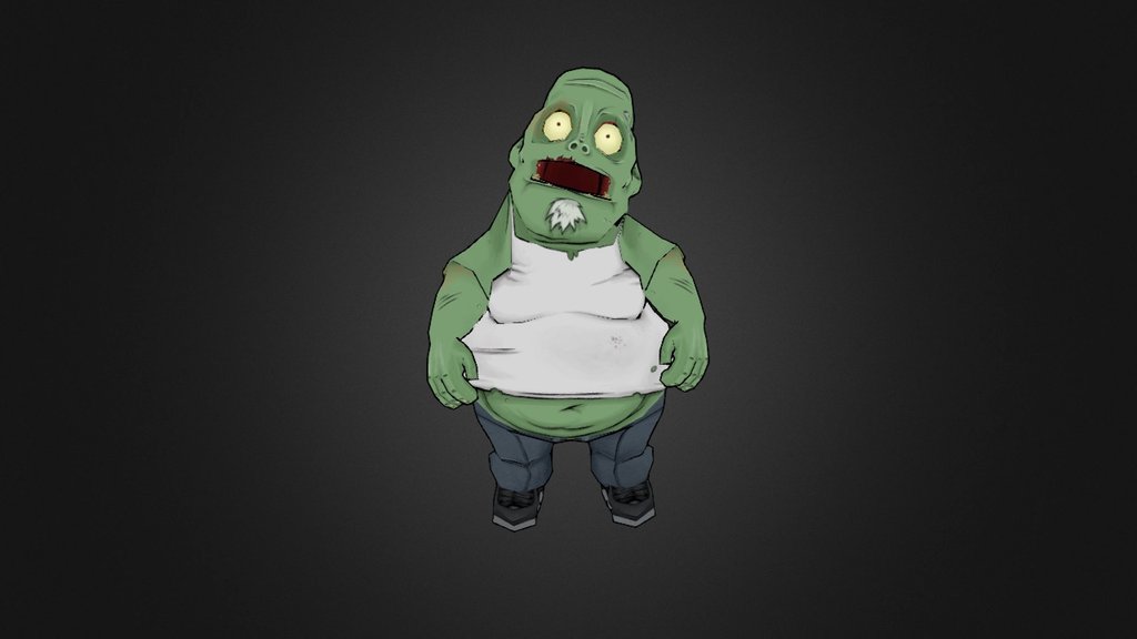 Fat Zombie - 3D model by fj [454b205] - Sketchfab