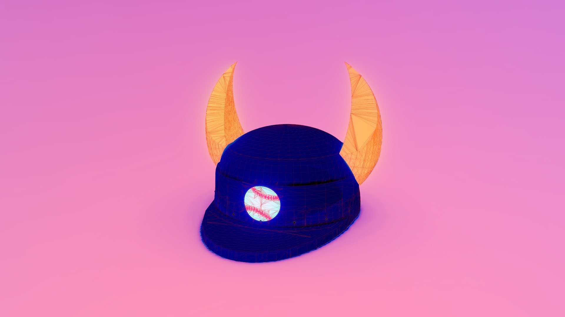 Horned Baseball Cap - 3D model by ‎ (@UnknownIdentity) [454cec8 ...
