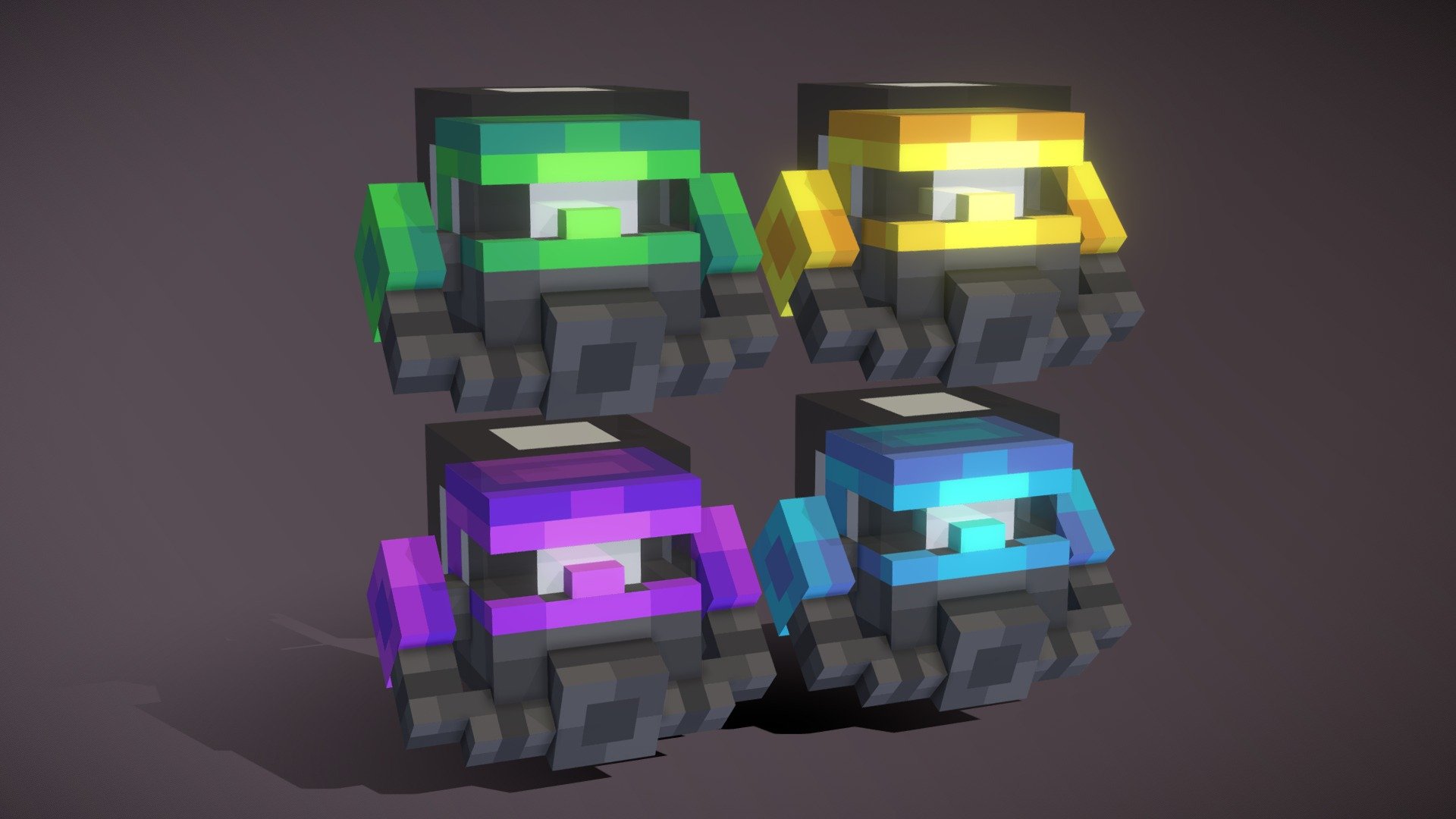 Gas Masks Cosmetic (Color Variants) - 3D model by Edge (@ItsEdge ...