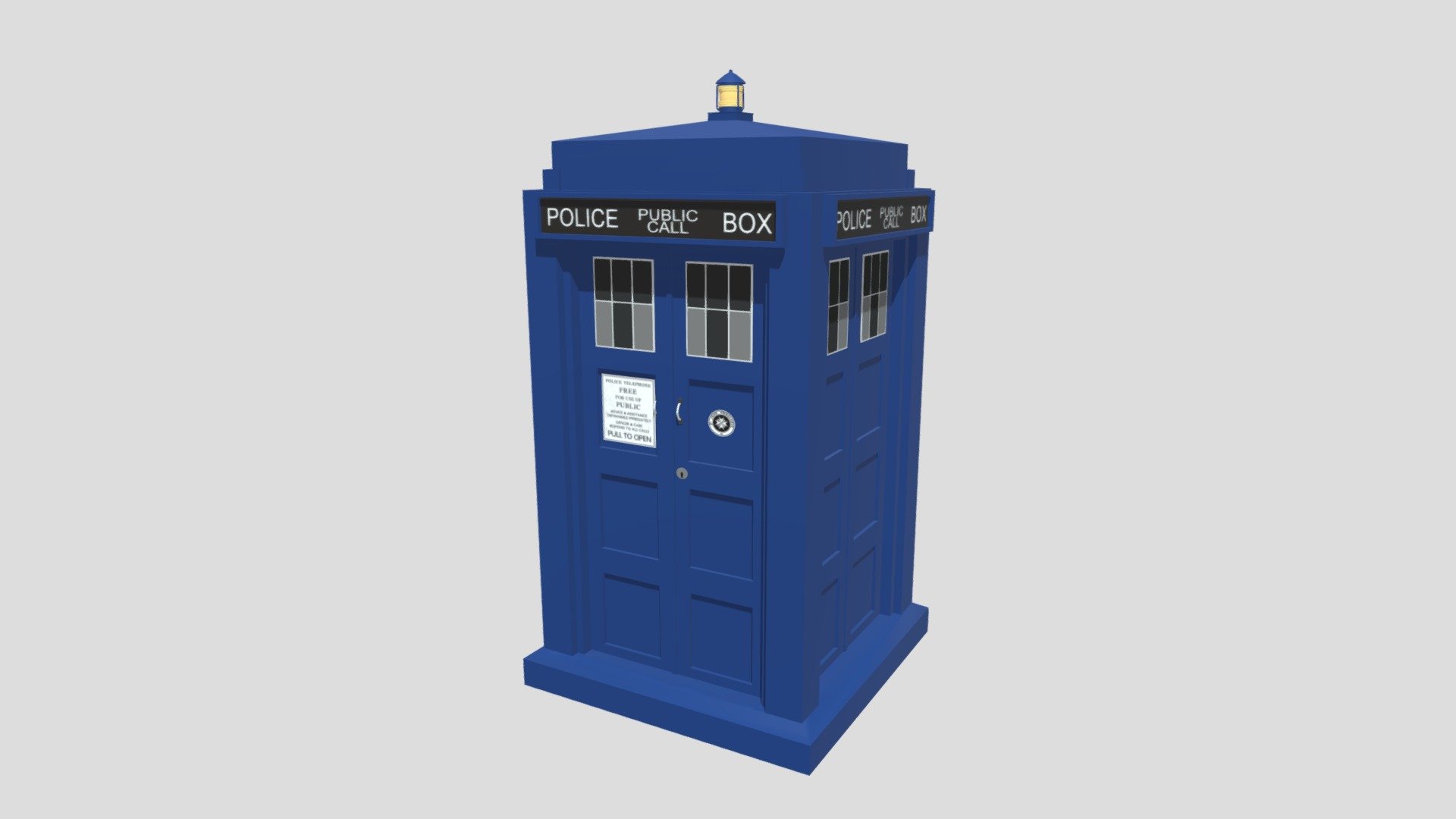 Maya - Matt Smith Tardis - 3D model by Evowen [454f8cd] - Sketchfab