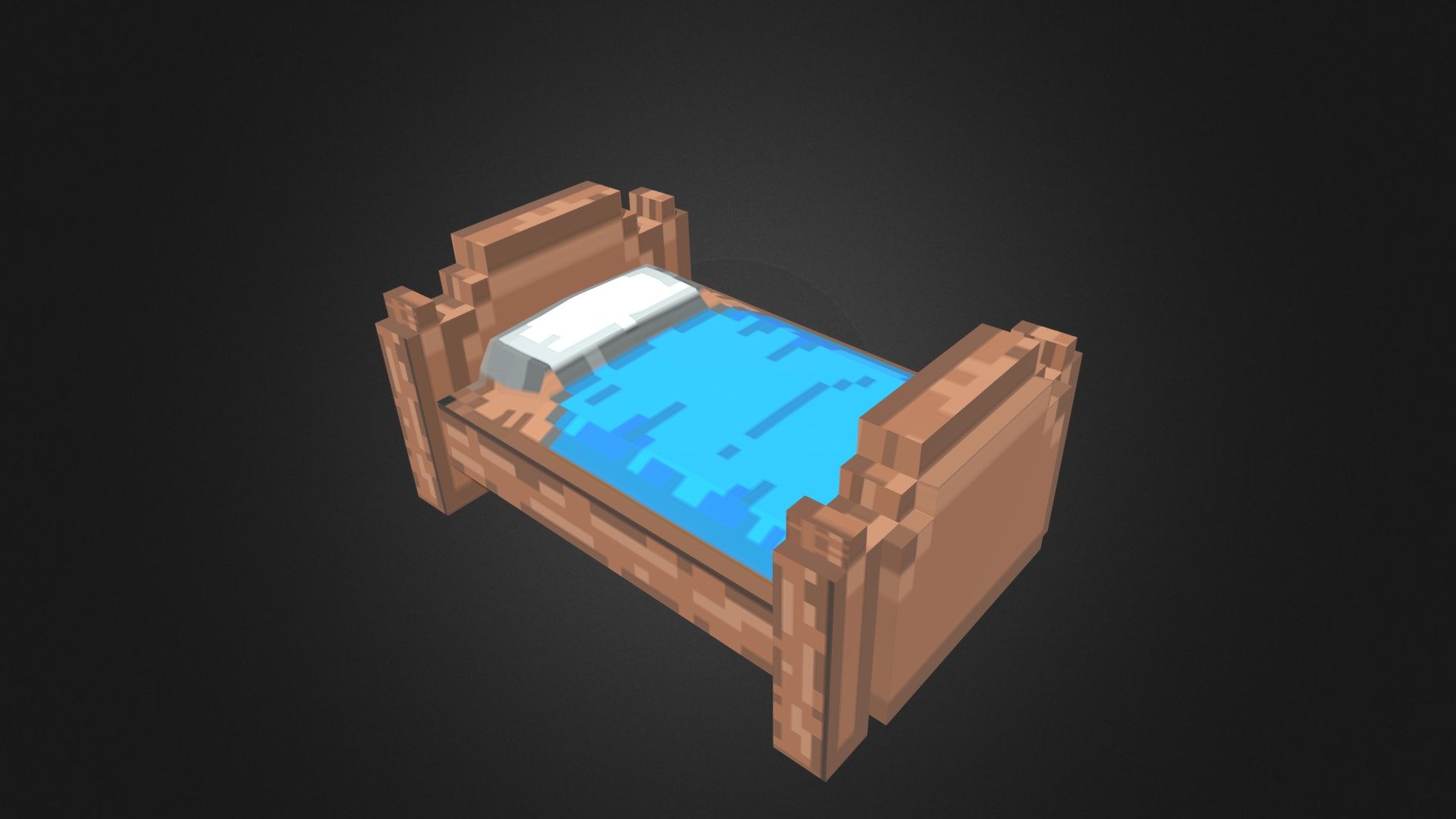 Pixel Bed - Download Free 3D model by SILVER KEY (@silver_key_nerd ...