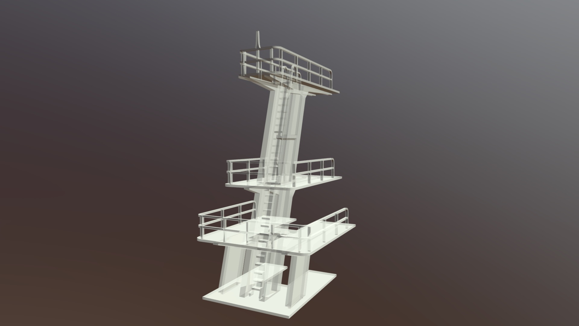 Diving Tower (Jose Marti - 3D model by nathan2012 [4554b60] - Sketchfab