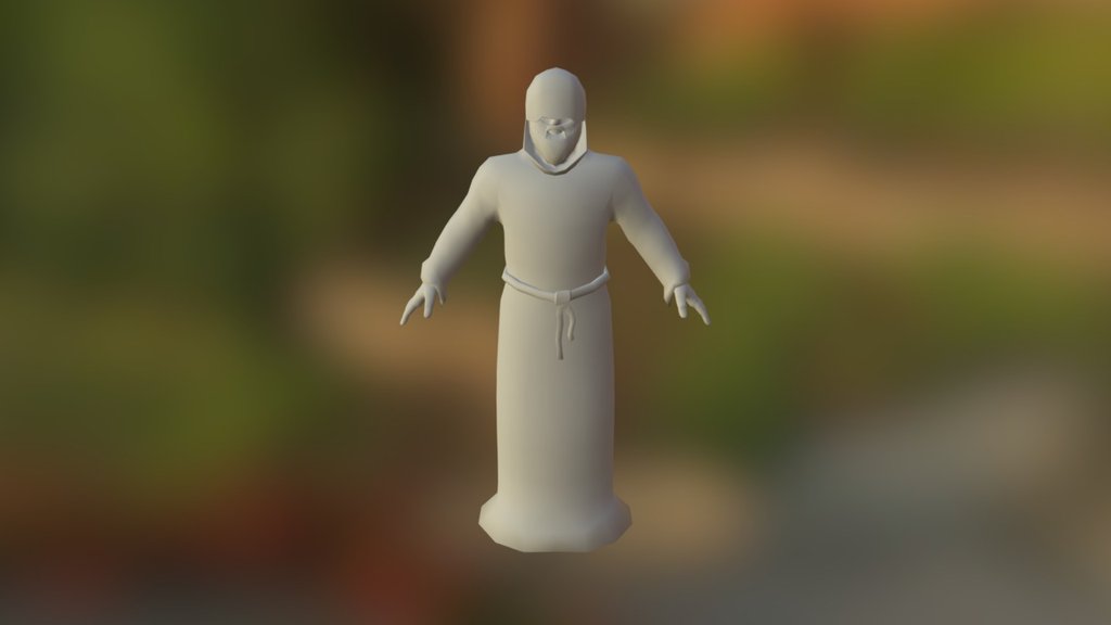 Monk Mesh - 3D model by kzinnemers [4555809] - Sketchfab