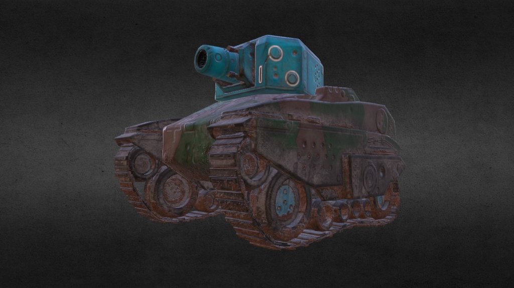 Tiny Pew Pew Tank - 3D model by d880 (@distance880) [4555f8d] - Sketchfab