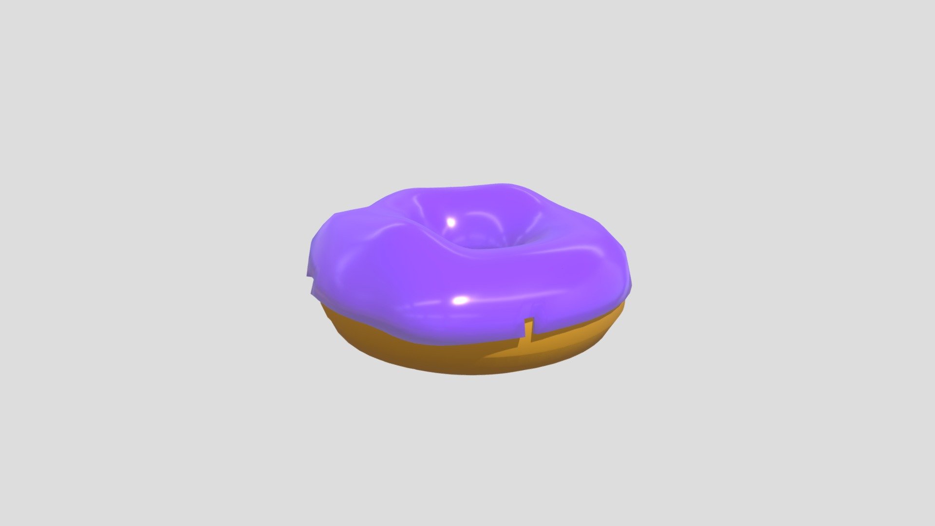 Creme Donut grape - Download Free 3D model by blompblob [4557b7f ...