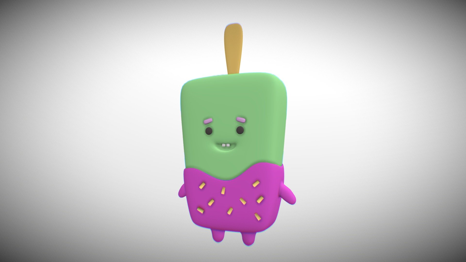Icecream character - Download Free 3D model by Hafiene (@ahmedhafiene98 ...