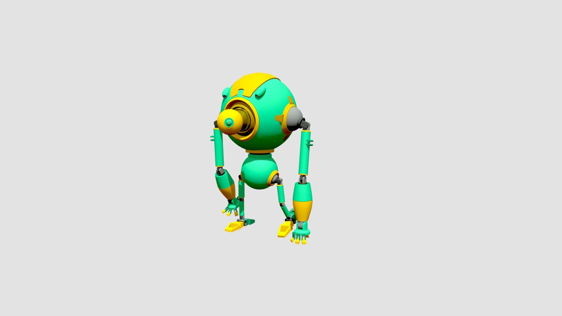 Robot - Download Free 3D model by 4il0Baya [45598e0] - Sketchfab
