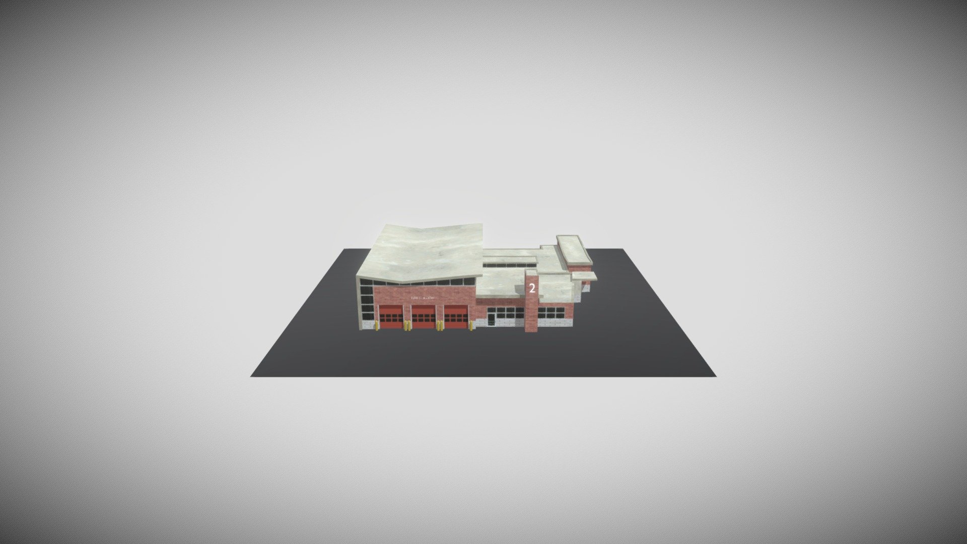 Dieppe NB Fire Station 2 - 3D model by yoankalthoff [455bc8f] - Sketchfab