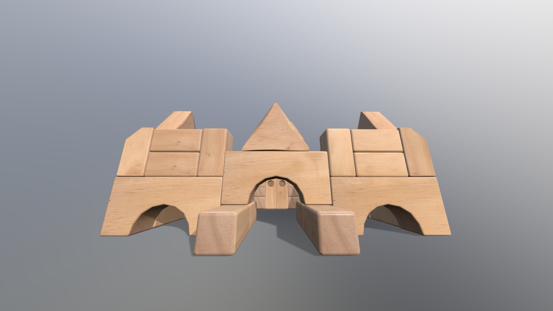 Block Castle - Download Free 3D model by ehockett [455c3a4] - Sketchfab