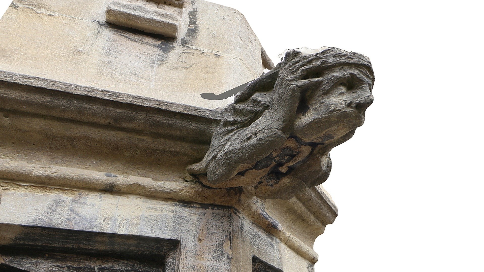 Male grotesque c.1829* - 3D model by Rochester Cathedral ...