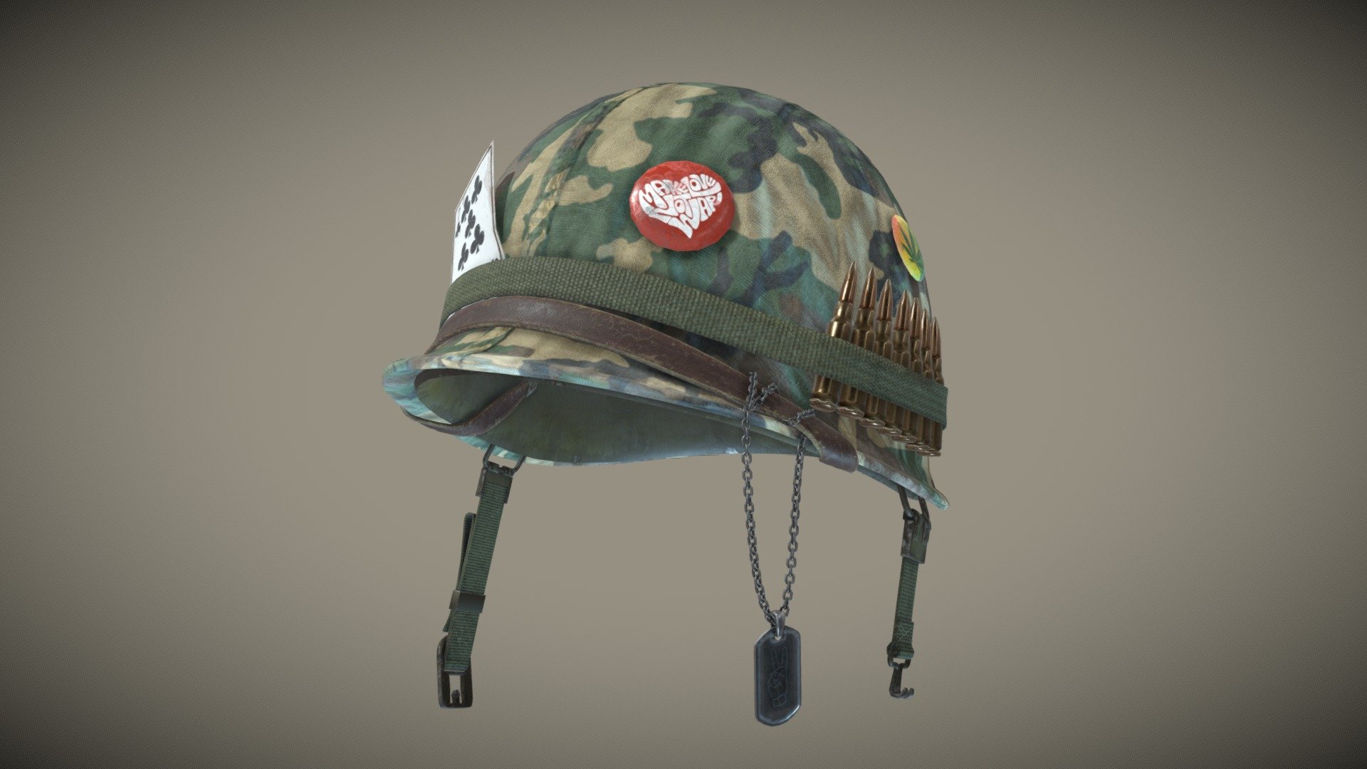Classic M1 Helmet - Download Free 3D model by RomarovArt (@RomarArt ...