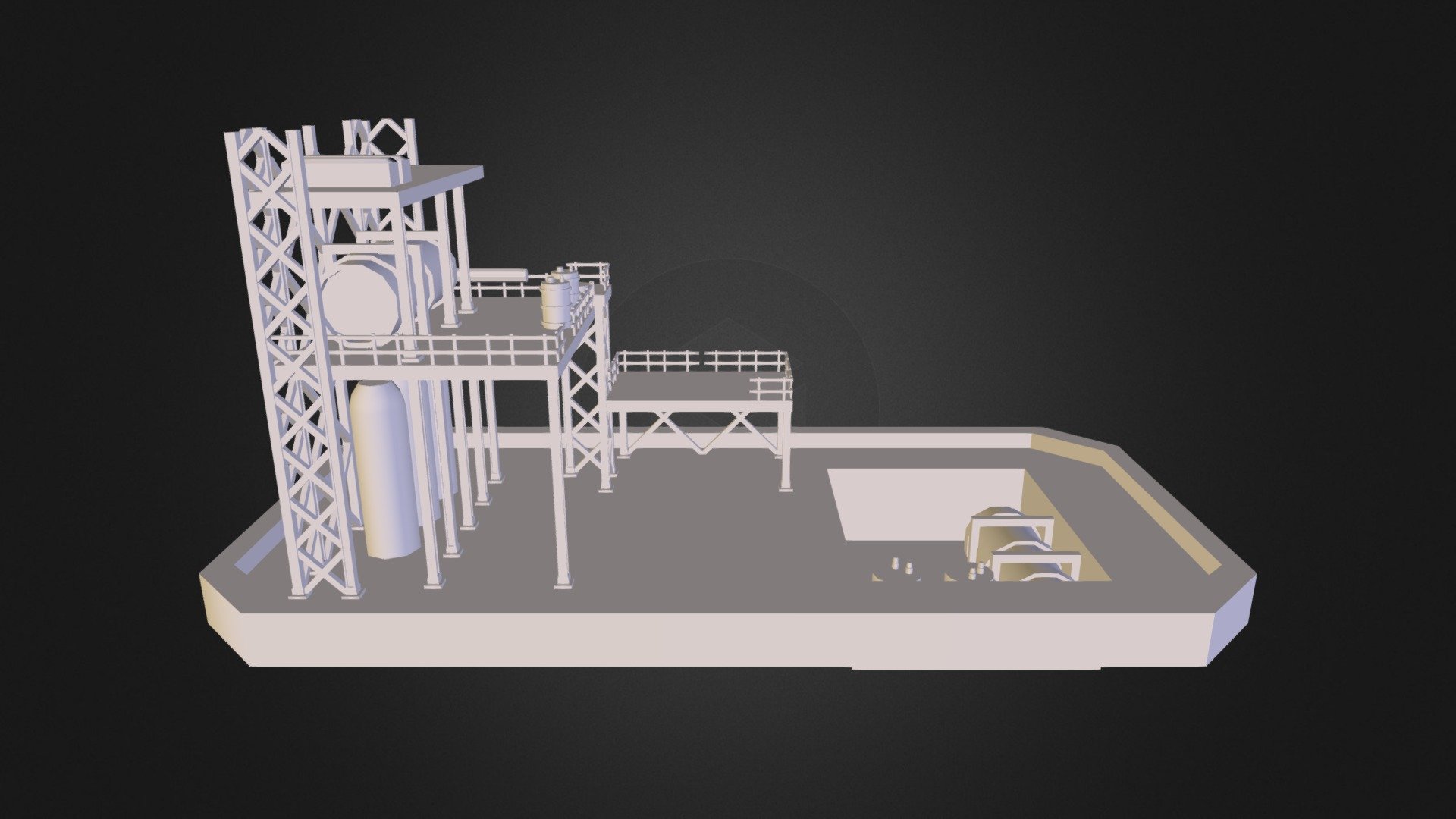Oil yard - WIP - 3D model by Alirean [455ee8f] - Sketchfab