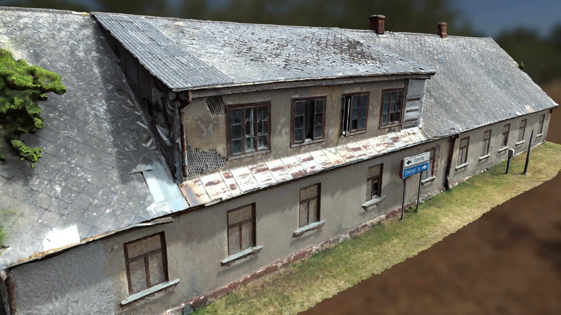 Long 2-Story House - Buy Royalty Free 3D model by Abandoned Scans ...