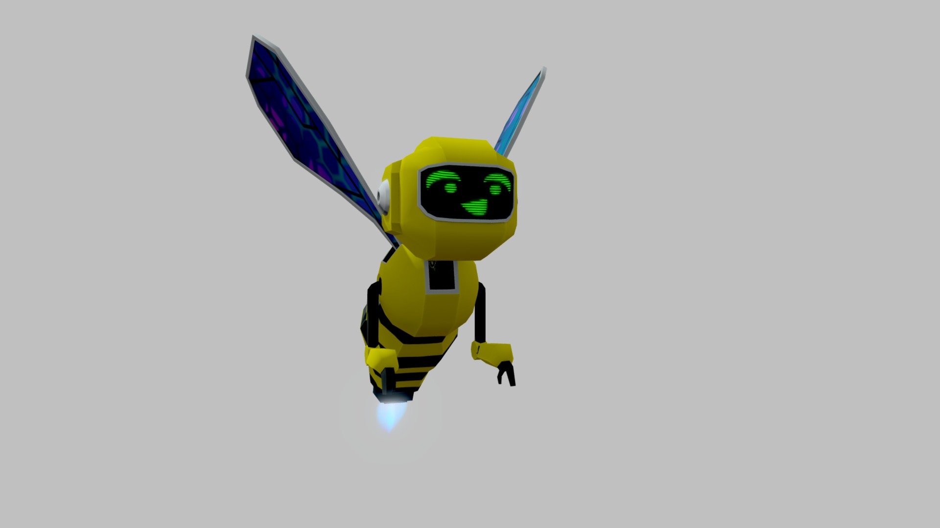 Beebo - Robotic Bee Character - Download Free 3D model by POLYTRICITY ...