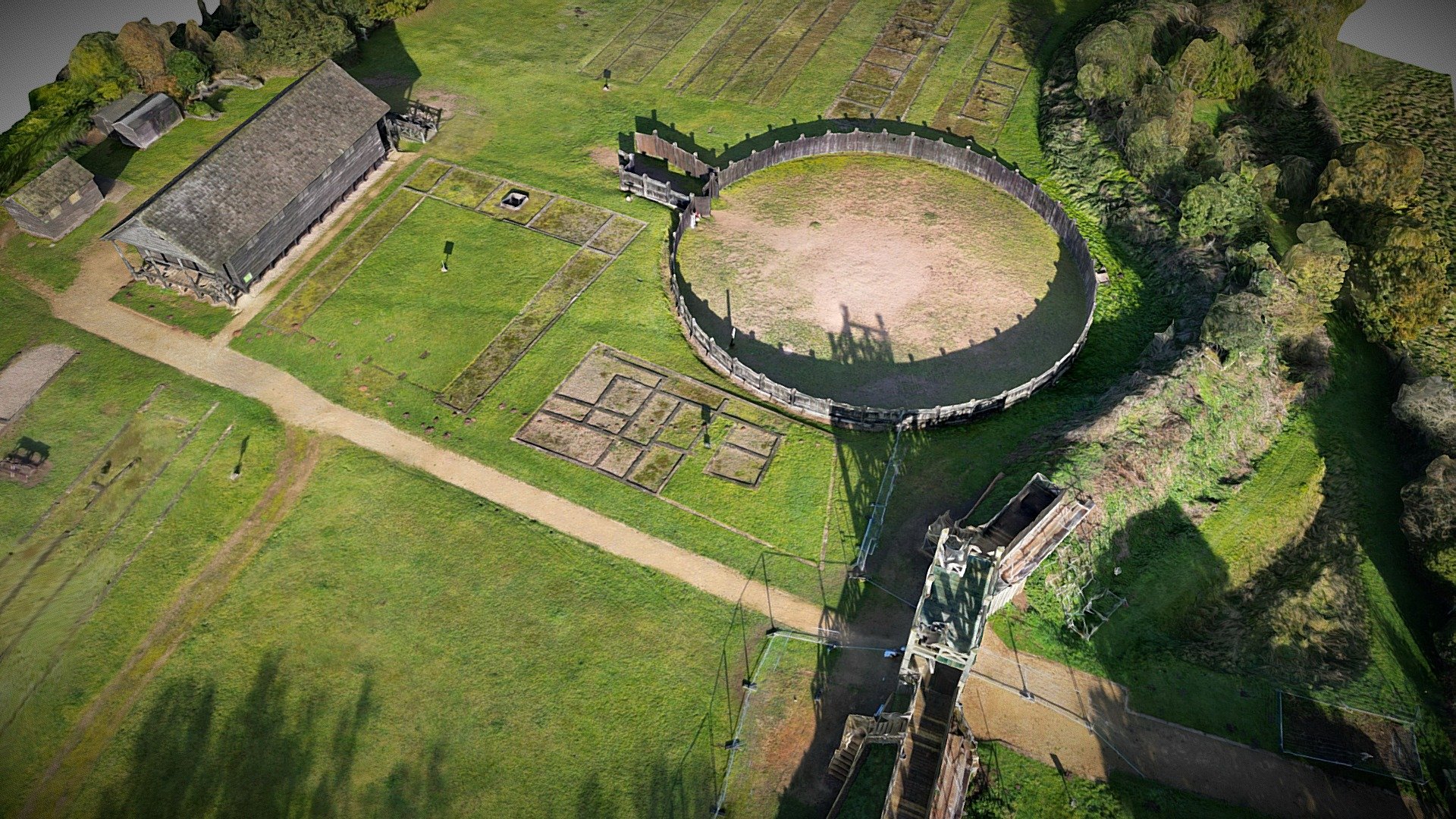 Lunt Roman fort - Buy Royalty Free 3D model by Alex Tench (@alex.harvey ...