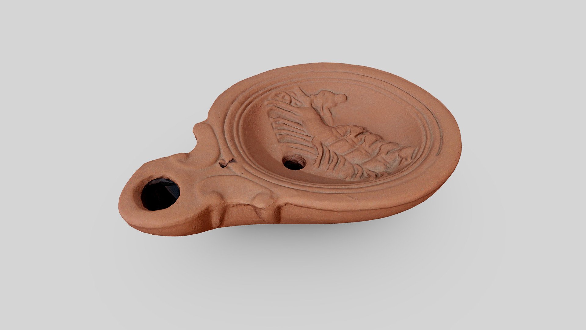 Roman Oil Lamp - Download Free 3D model by Opus Poly (@OpusPoly ...