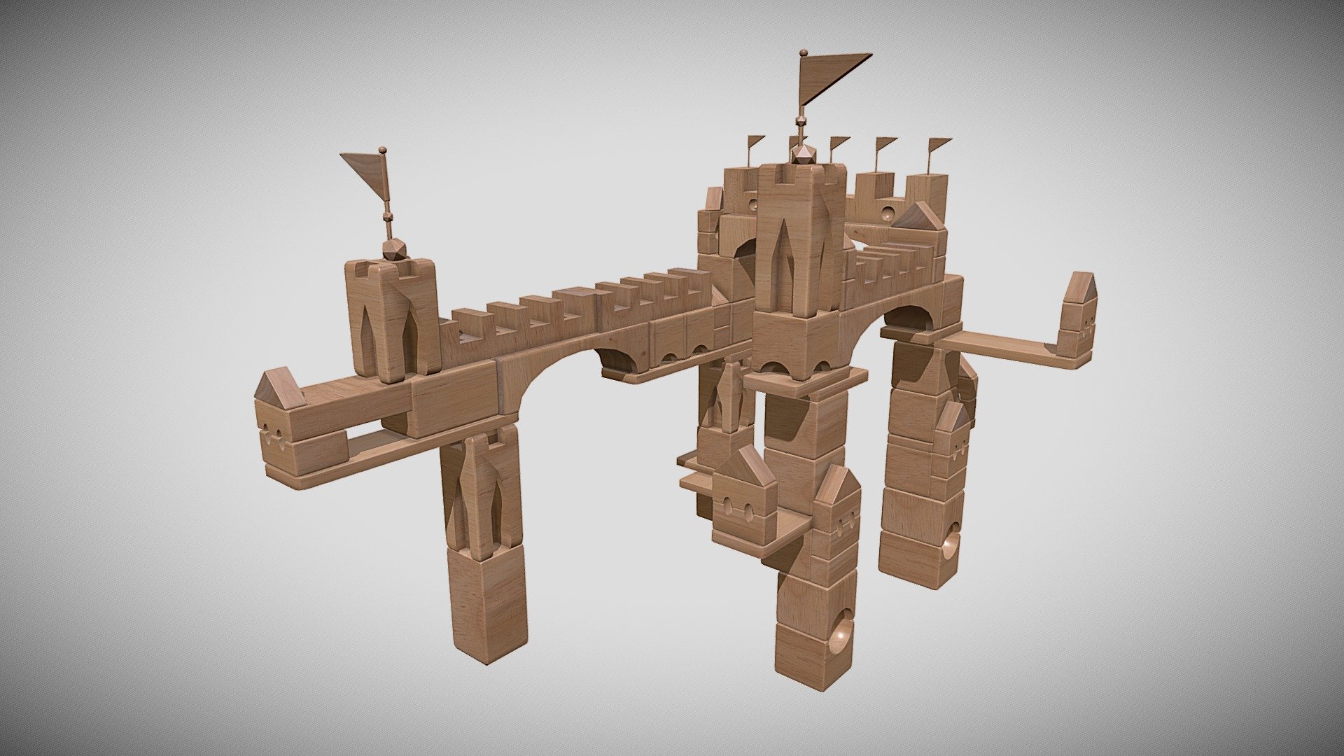 Block - castle - Download Free 3D model by choi464 [45637c4] - Sketchfab