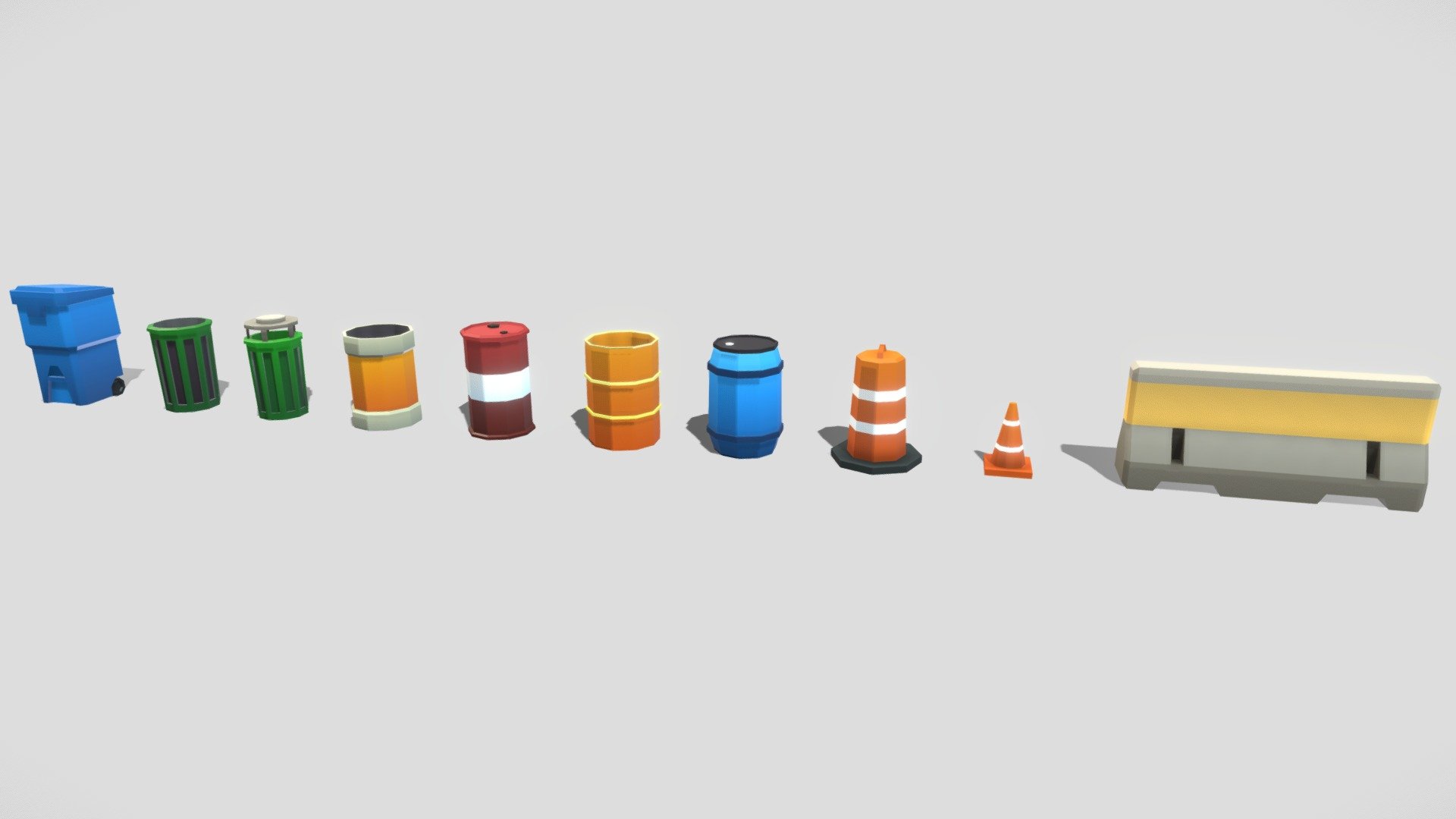 Low Poly City Props Pack - Buy Royalty Free 3D model by MHKstudio ...