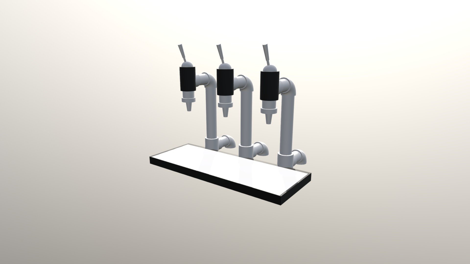 Bar Taps - No Textures - 3D model by cass-sher [456546b] - Sketchfab