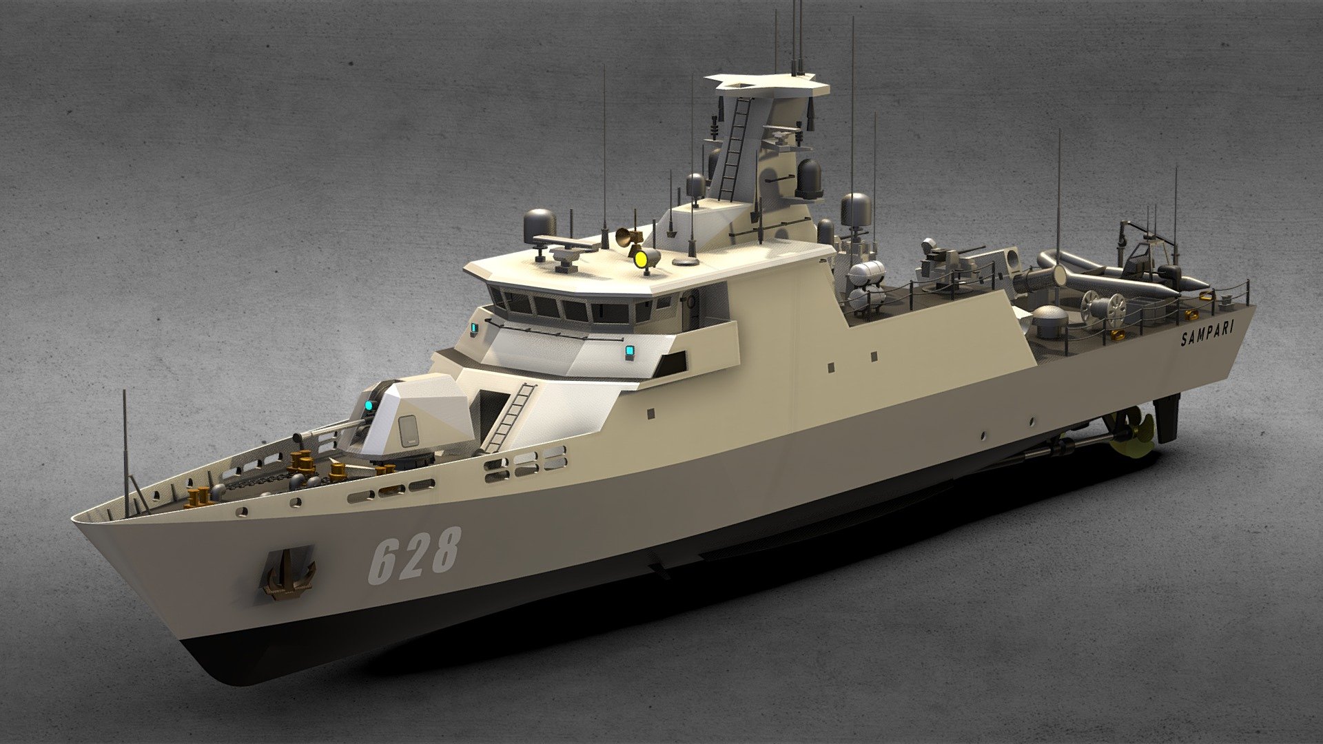 KRI Sampari 628 - Buy Royalty Free 3D model by NA3dmodel [4566652 ...