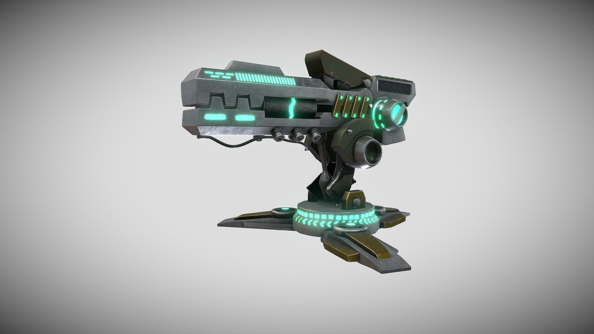 Sci Gun - 3D model by Ing_eO [4567000] - Sketchfab