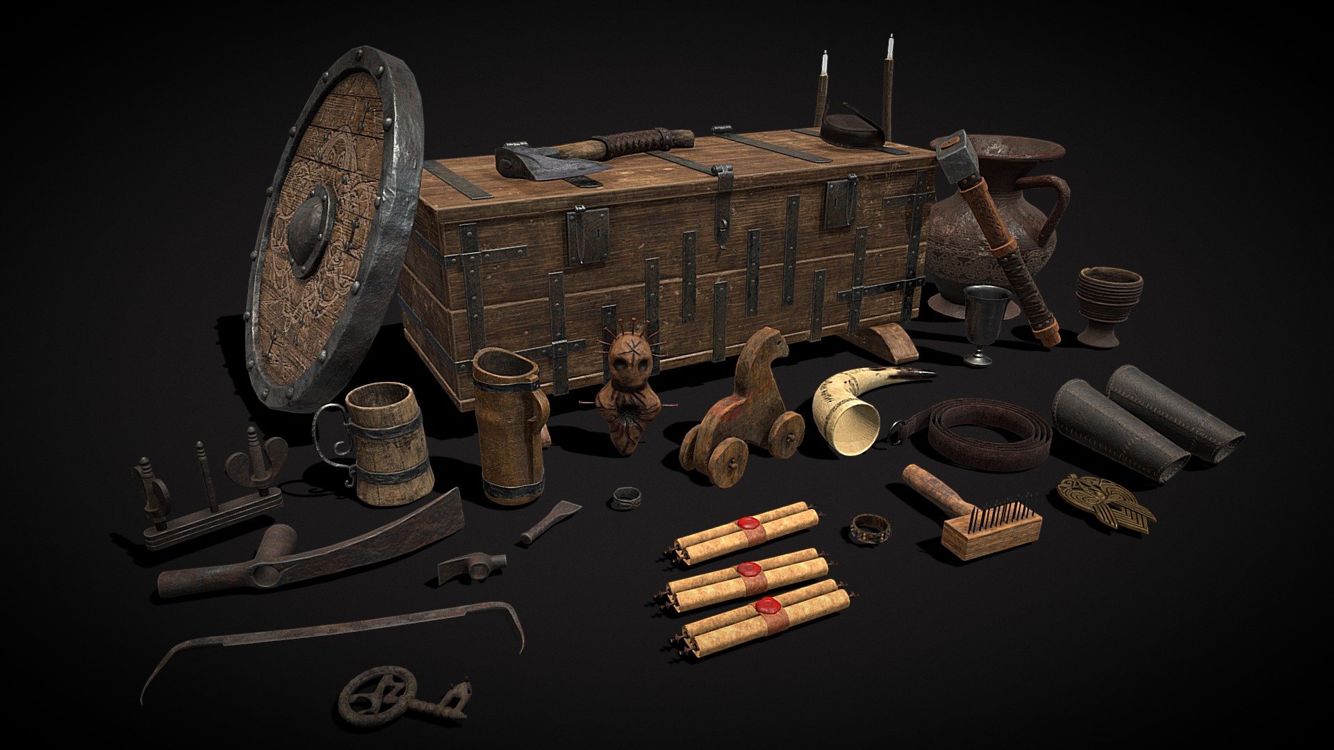 Medieval Mini Scene - Buy Royalty Free 3D model by GetDeadEntertainment ...
