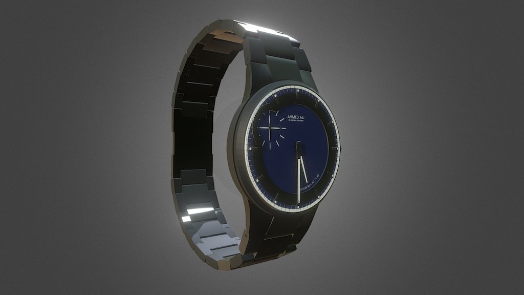 3D Wrist Watch - 3D model by Ahmed Ali (@Ahmed_M_Ali) [4567d85] - Sketchfab