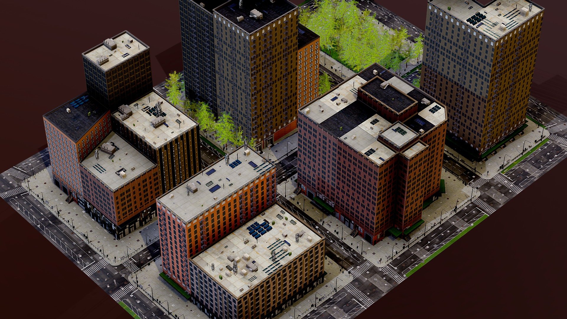 Procedural City 4 - Download Free 3D model by abhayexe [4568c51 ...