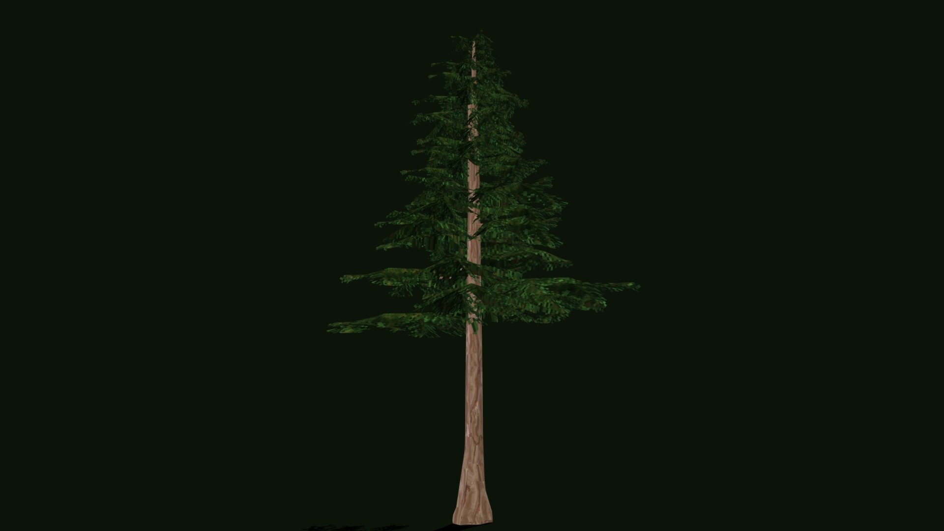 Low Poly Red Spruce Tree (Custom Textures) - Download Free 3D model by ...