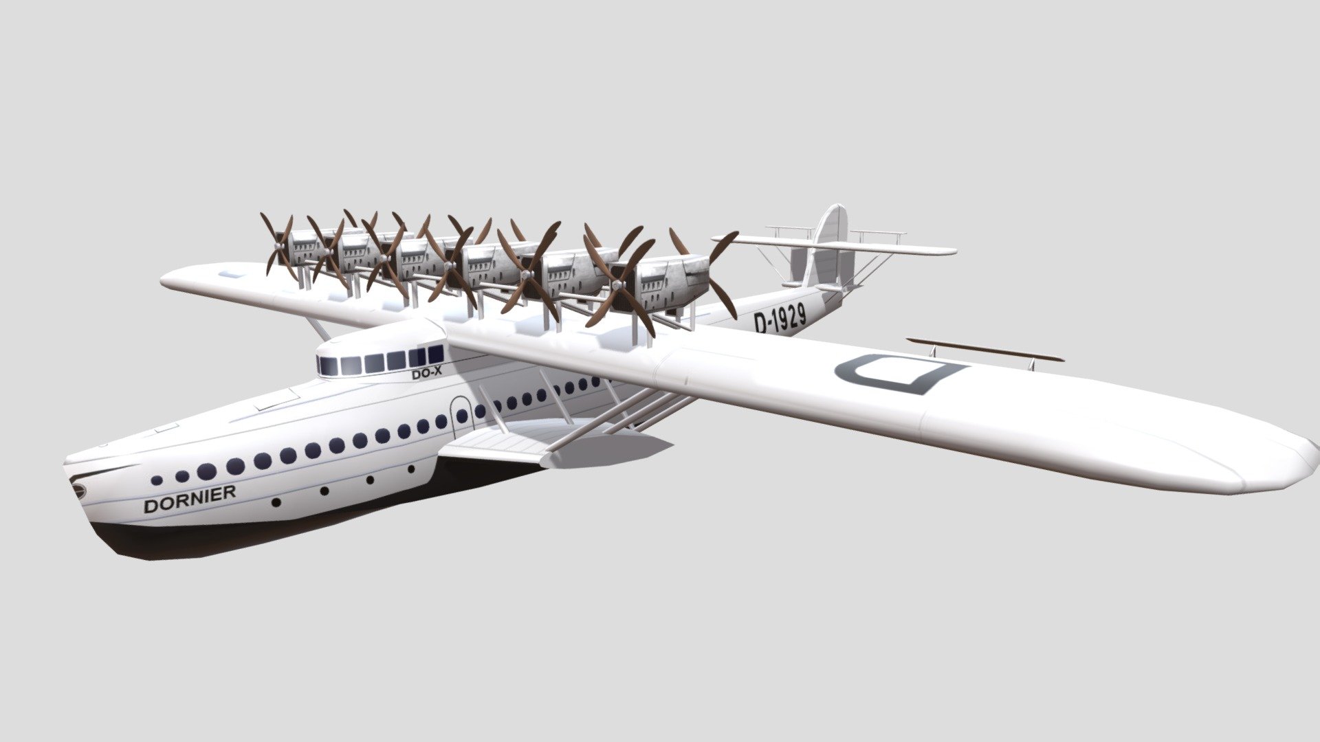 Dornier Do X - Download Free 3D model by Yakudami [456ac75] - Sketchfab