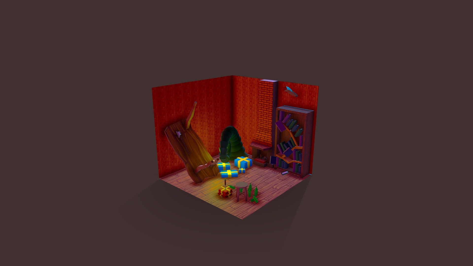 Diorama Noel - 3D model by Nounours_bis [456baad] - Sketchfab