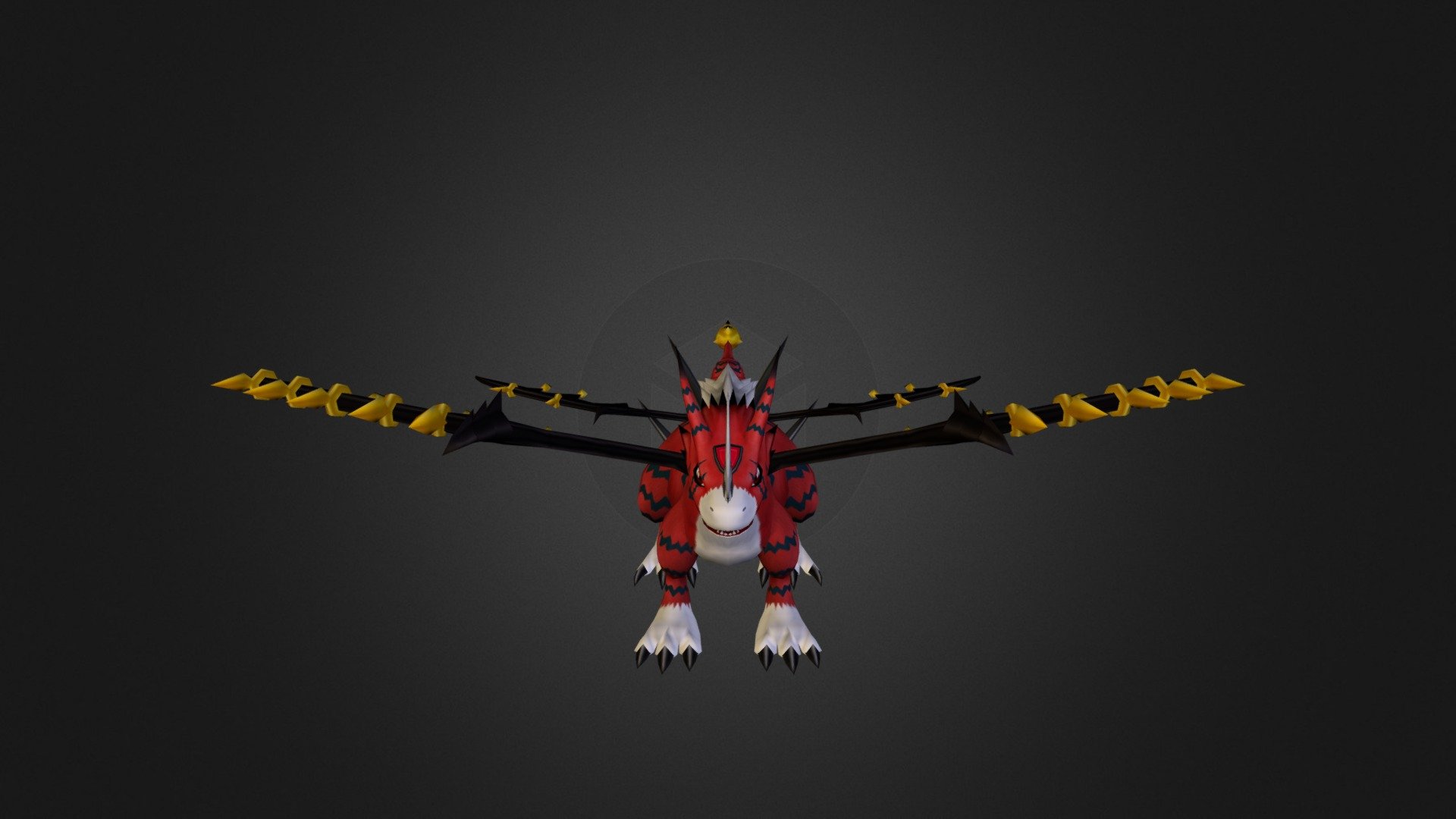 PC Computer - Digimon Masters - DoruGreymon - 3D model by rogarmao ...
