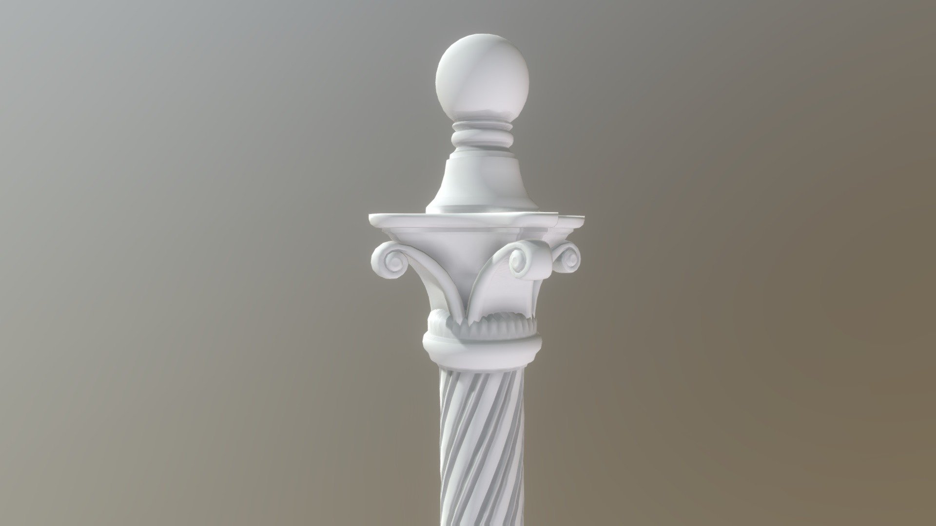 Classic Ornate Vintage Post - Buy Royalty Free 3D model by 3Danny ...
