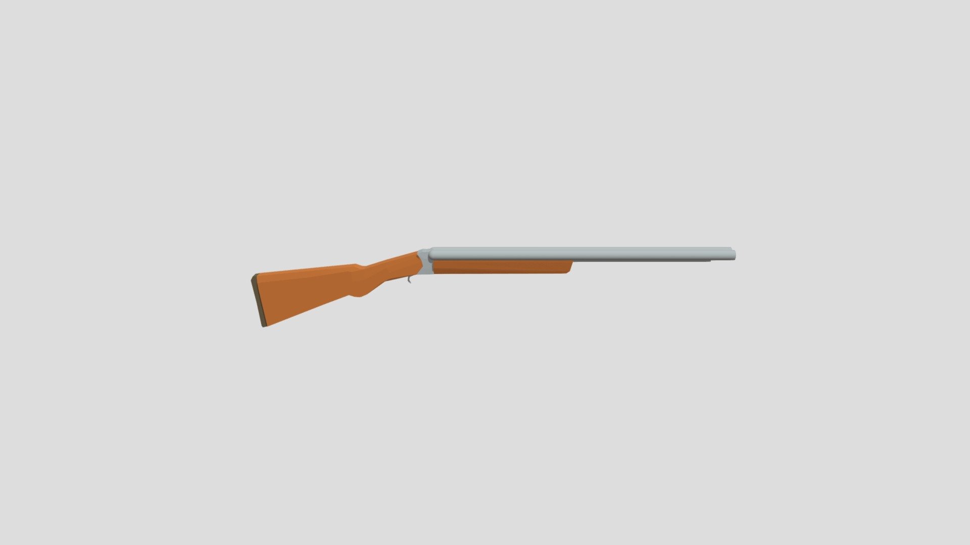 double - barreled shotgun (it`s low-poly too) - Download Free 3D model ...