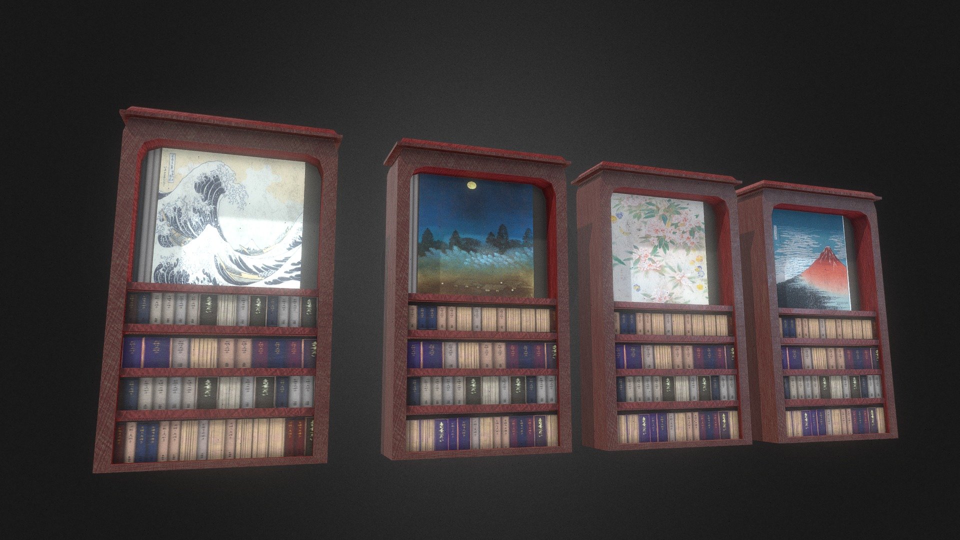 bookcase - Download Free 3D model by batata (@i55121127) [4571c57 ...