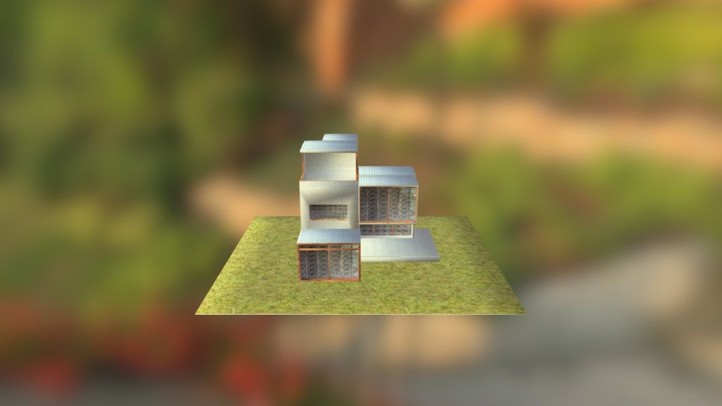 Modern House Textured - 3D model by Ethan.Snell [4571f77] - Sketchfab
