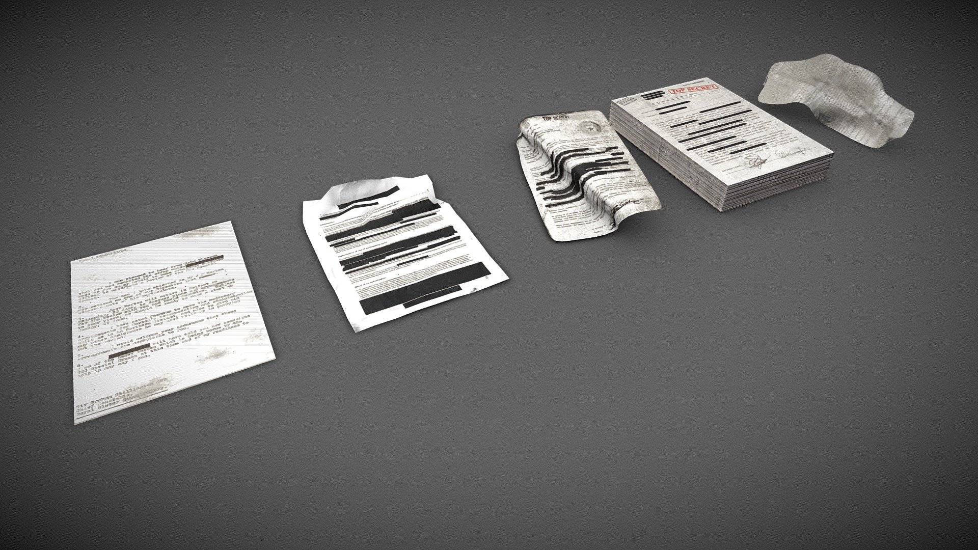 Paper debris - Download Free 3D model by Sousinho [457624d] - Sketchfab