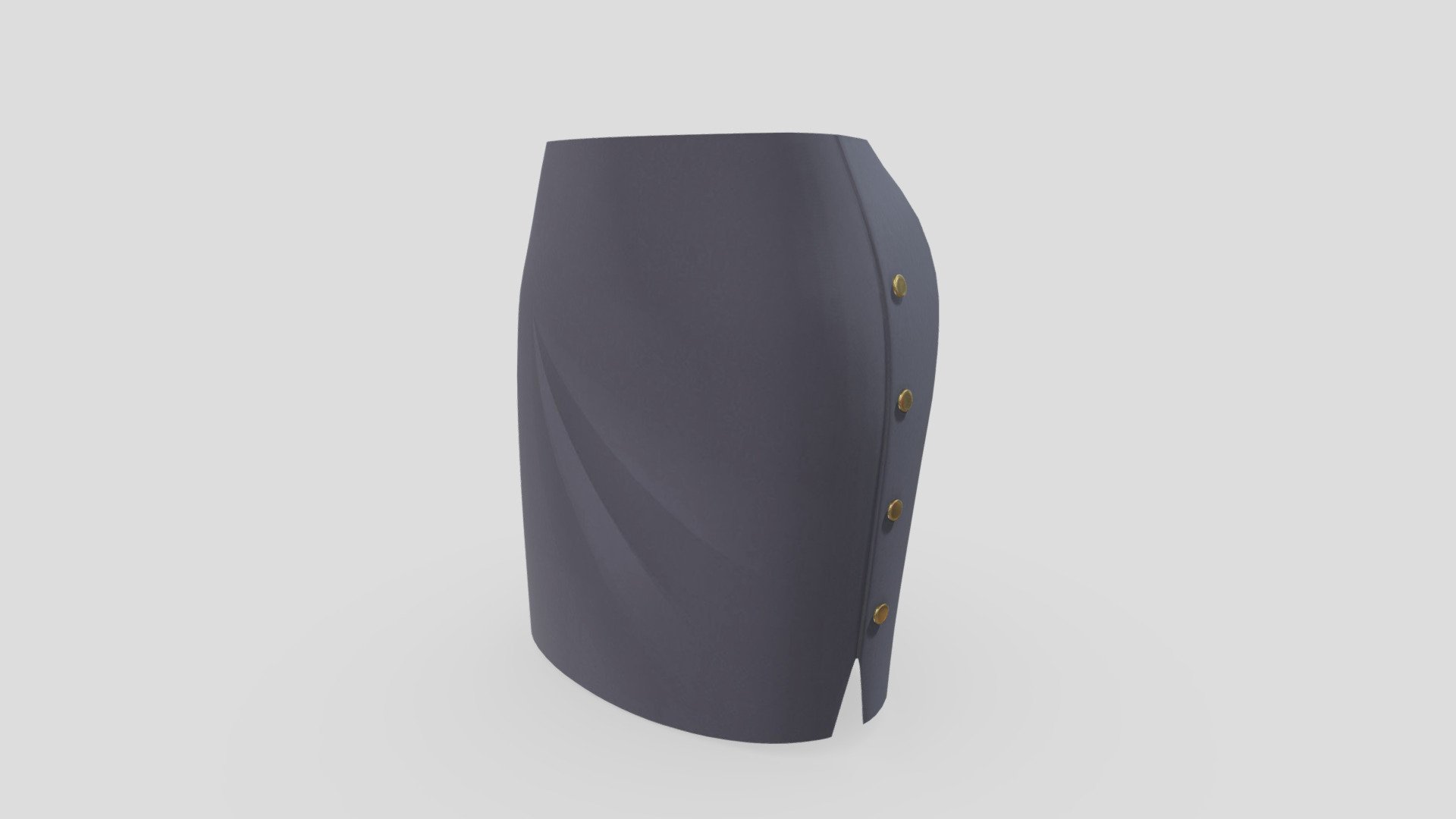 Side Buttons Uniform Skirt - Buy Royalty Free 3D model by 3dia [45772a3 ...